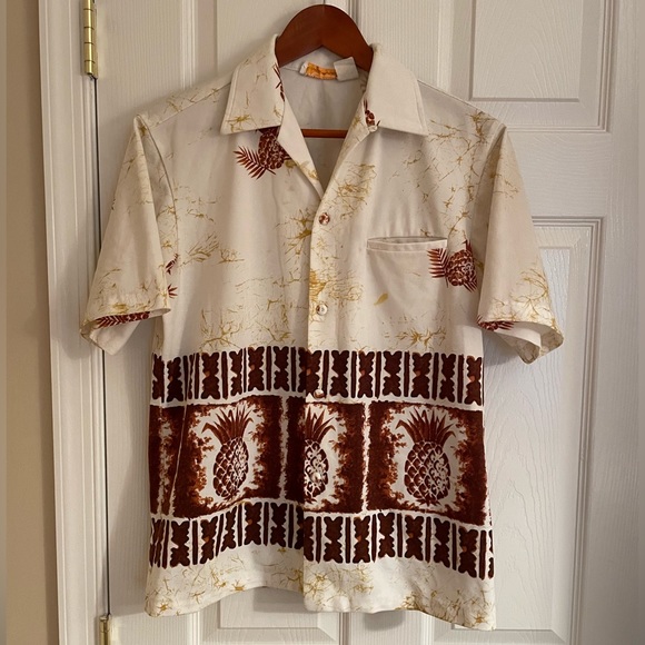 Mcinerny | Shirts | Mcinerny Vintage Mens 6s70s Hawaiian Short Sleeves ...